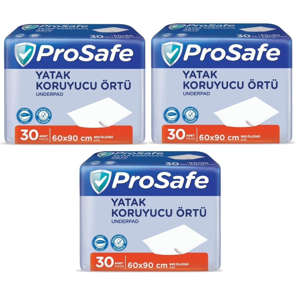 Prosafe Yatak Koruyucu Örtü 60x90 cm 90 Adet | Yatak Koruyucu | Sağlık ...