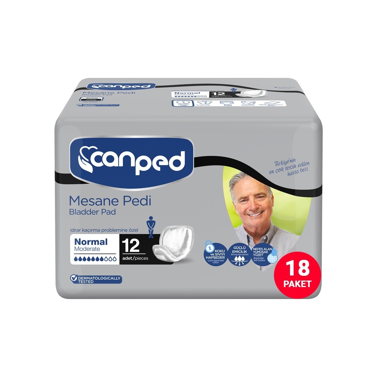 Canped Mesane Pedi Orta (M) Normal Erkek 216 Adet | Mesane Pedi ...