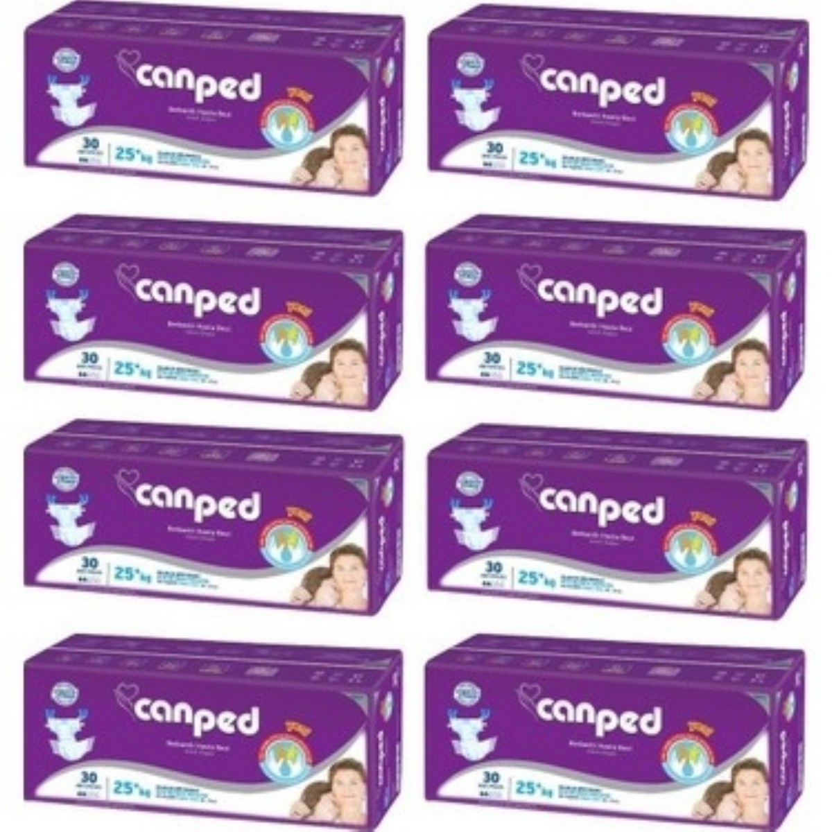 Canped Hasta Bezi Çoçuklar İçin Bel Bantlı 8 Li Set 240 Adet Xs (8Pk*30 ...